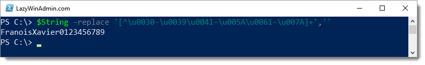 PowerShell Remove Special Characters From A String Using Regular 